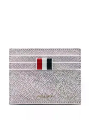 Thom Browne Pebble Grained Card Holder - White