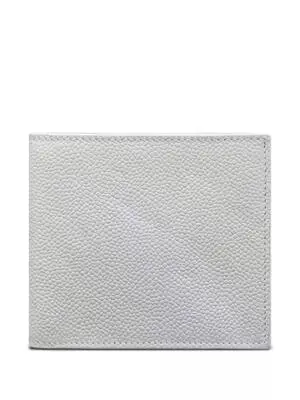 Thom Browne Pebble-grain Bifold Wallet - White