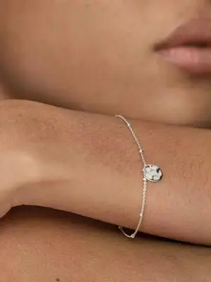 Monica Vinader Siren Muse Disc Bracelet - Silver