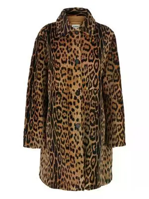 P.a.r.o.s.h Leopard-print Shearling Coat