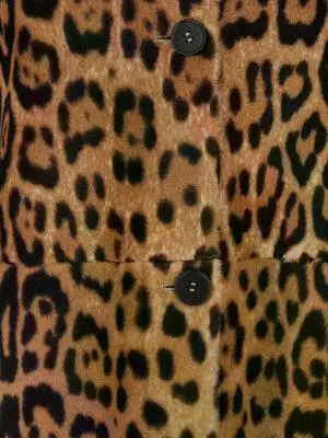P.a.r.o.s.h Leopard-print Shearling Coat