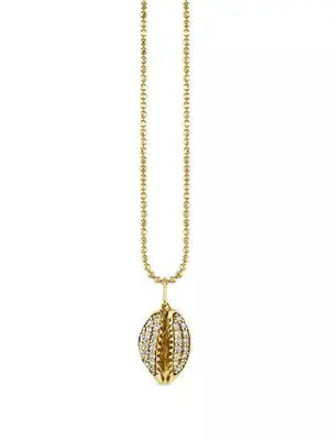 SYDNEY EVAN 14k Yellow Cowrie Shell Diamond Necklace - Gold