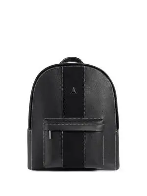 Manière De Voir Lyon Suede-panel Backpack - Black