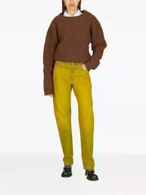 Martine Rose Straight Leg Distressed-finish Jeans
