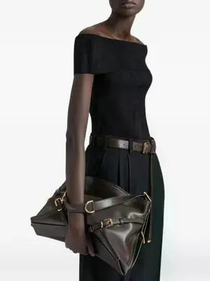 Givenchy Voyou Leather Shoulder Bag - Brown