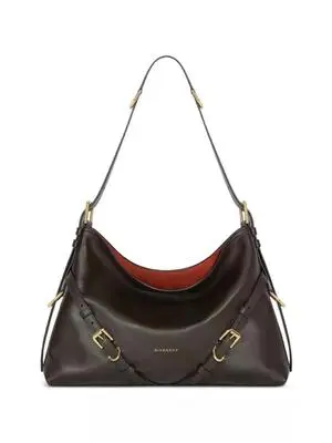 Givenchy Voyou Leather Shoulder Bag - Brown