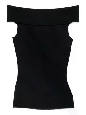 Givenchy Off-shoulder Ribbed Top