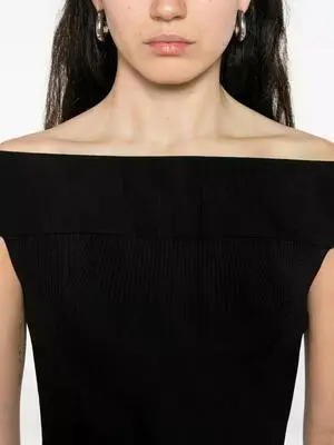 Givenchy Off-shoulder Ribbed Top