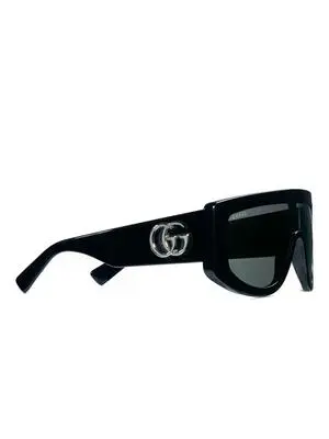 Gucci Rectangle-frame Sunglasses - Black