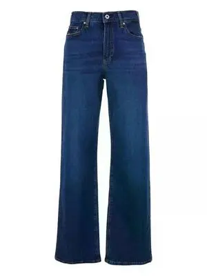 Ag High-waist Jeans With Logo Patch