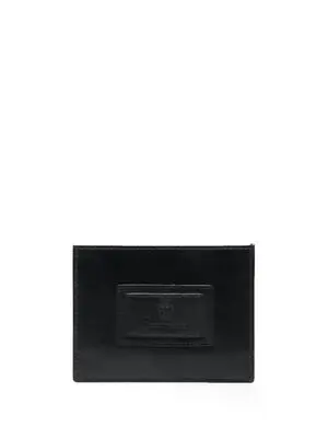 BILLIONAIRE Logo Leather Cardholder - Black