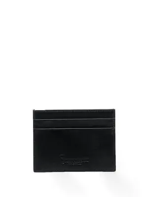 BILLIONAIRE Logo Leather Cardholder
