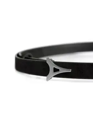Manière De Voir Maniere De Voir Leonie Eiffel Suede Belt - Black