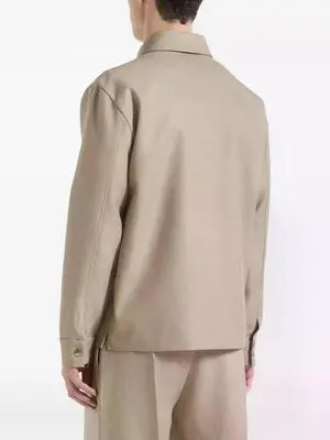 Manière De Voir Neutral Tailored Overshirt
