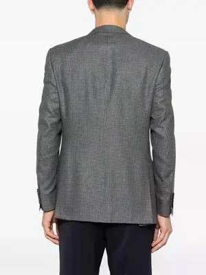 Canali Houndstooth-pattern Blazer - Grey