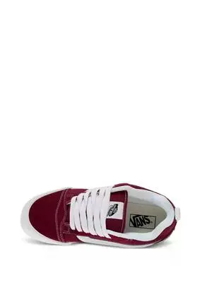 VANS Knu Skool Leather Sneakers - Red