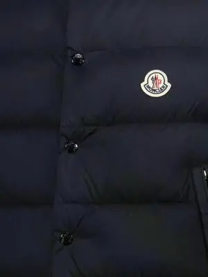 Moncler Quilted Logo-plaque Gilet - Blue