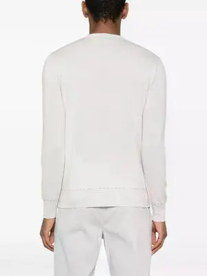 Eleventy Crew-neck Stitch-detail Sweater