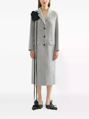 Erdem Floral-appliqué Tailored Coat