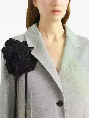 Erdem Floral-appliqué Tailored Coat