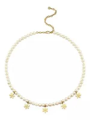 SYDNEY EVAN 14ct Yellow Daisy Diamond Necklace - Gold