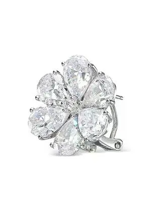 ANABELA CHAN Diamond Flower Clip-on Earrings