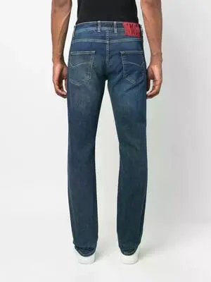 BILLIONAIRE Logo-patch Straight-leg Jeans
