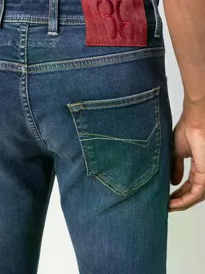 BILLIONAIRE Logo-patch Straight-leg Jeans