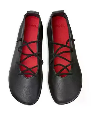 Camper Lace-up Leather Flats