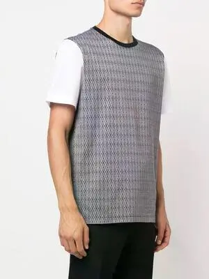 BILLIONAIRE Two-tone Cotton T-shirt