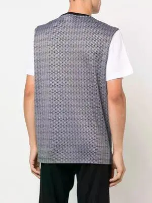 BILLIONAIRE Two-tone Cotton T-shirt