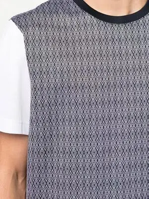 BILLIONAIRE Two-tone Cotton T-shirt