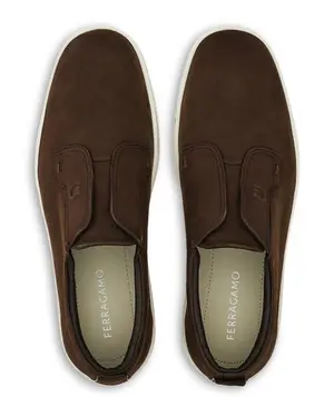 FERRAGAMO Alfiecr Slip-on Sneakers - Bark