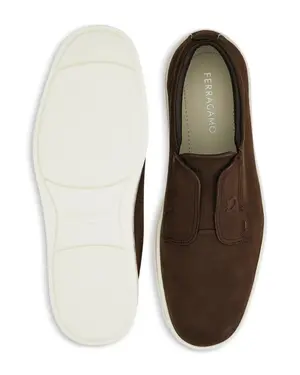 FERRAGAMO Alfiecr Slip-on Sneakers - Bark