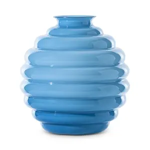 VENINI Deco Vase 64 Oz - Aquamarine