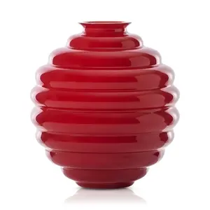 VENINI Deco Vase 64 Oz - Red