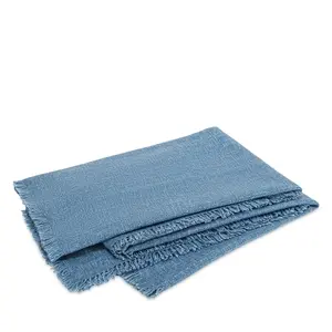 MATOUK Maya Cashmere & Silk Throw - Ocean