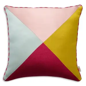 KUTNIA Kutnu Reversible Patchwork Decorative Pillow, 18 X 18