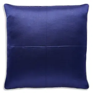 KUTNIA Kutnu Silk Road Solid Decorative Pillow, 20 X 20 - Marine