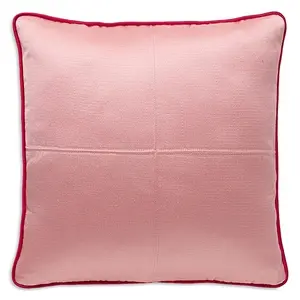 KUTNIA Kutnu Silk Road Solid Decorative Pillow, 20 X 20 - Pale Pink