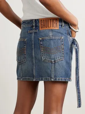 JEAN PAUL GAULTIER Denim Mini Skirt - Blue