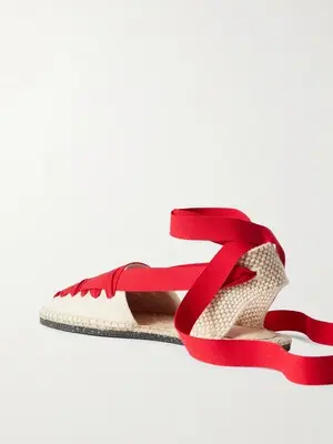 LOEFFLER RANDALL Wilson Lace-up Canvas Espadrilles
