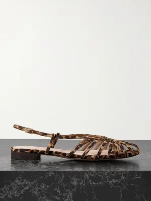 LOEFFLER RANDALL Devon Leopard-print Sandals - Animal Print