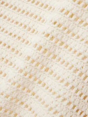 LESET Lucy Crocheted Cotton Sweater