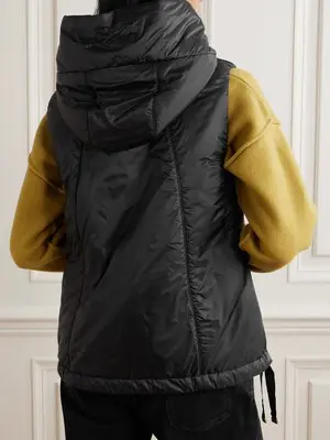 Max Mara The Cube Hooded Padded Vest - Black