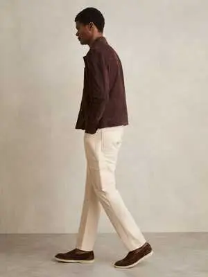 REISS Robinson Cotton-lyocell Cargo Trousers