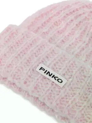 Pinko Ribbed-knit Beanie - Pink