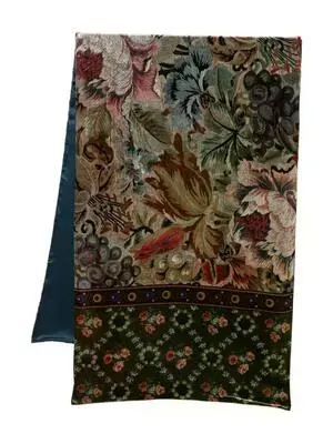 PIERRE-LOUIS MASCIA Kanadas Floral Scarf Green