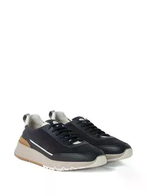 Brunello Cucinelli Lace-up Suede Sneakers - Blue
