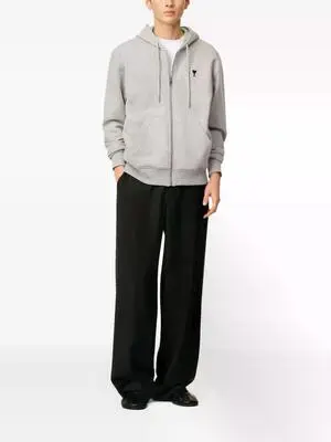 AMI Paris De Coeur Zip-fastening Hoodie